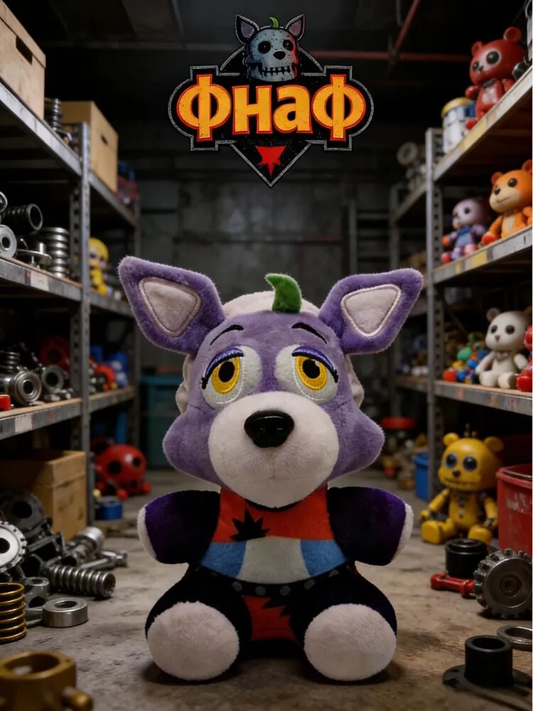 Мягкая Игрушка FNAF 20см, Плюшевая игрушка лисы из FNAF, Персонажи и герои, 20см, Флис