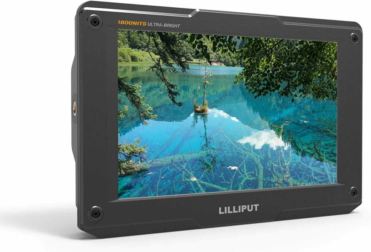 Накамерный монитор LILLIPUT H7 4K, 7-дюймовый, сверхъяркий, 1800 нит, HDMI вход/выход, разрешение 1920x1200.