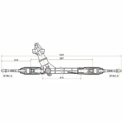 Рейка рулевая Skoda Rapid 12-20 / SAT ST-6C1423057H Volkswagen Polo 09-20