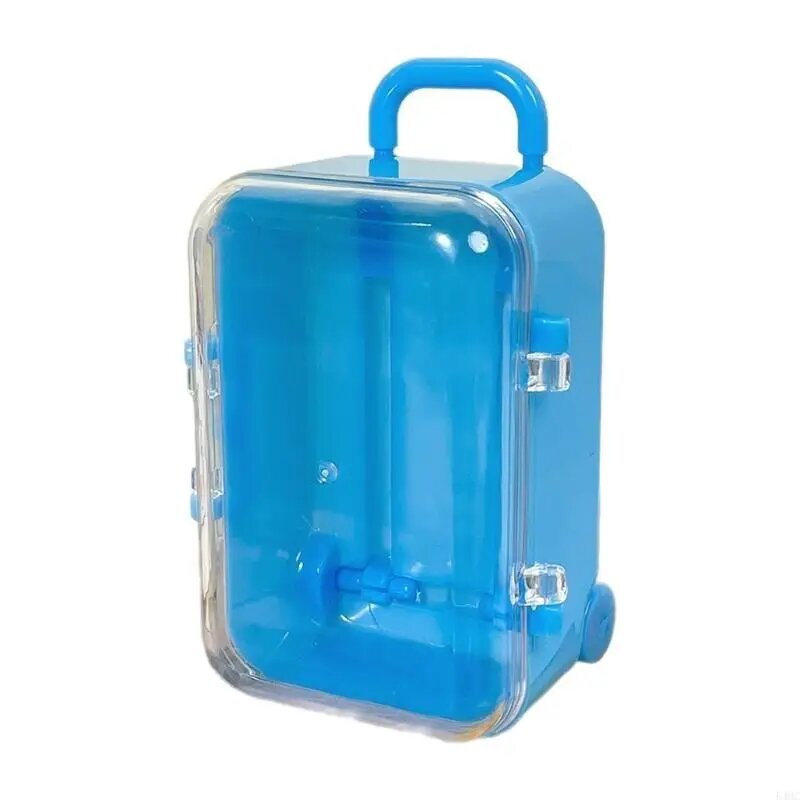 Мини чемодан для кукол Синий, L, Blue