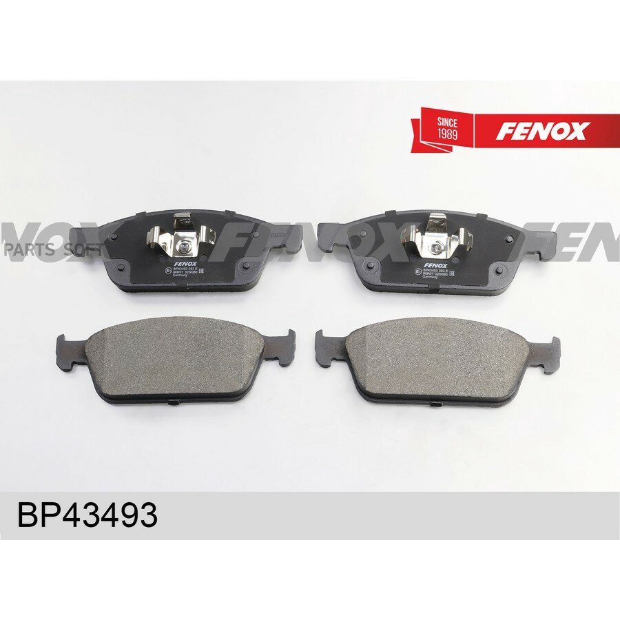 FENOX BP43493 колодки тормозные дисковые 181 4*65 5*17 9 передние Ford Kuga 13- Focus 11- ()