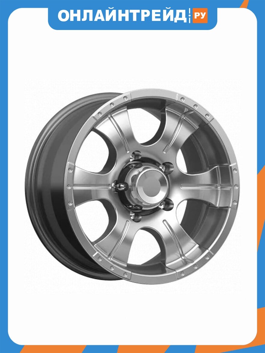 Диск K&k Байконур Джип-рейд 8x16/5x139.7 D110.1 ET-15 дарк платинум
