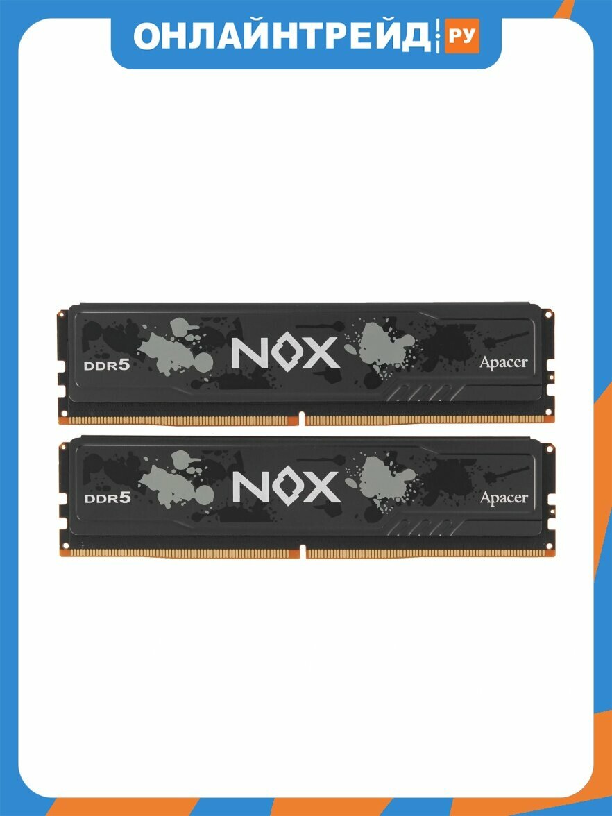Оперативная память Apacer NOX 32GB (2x16GB) DDR5-5200 DIMM (AH5U32G52C522MBAA-2)