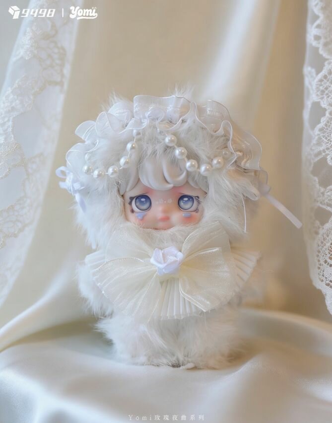 Серия Yomi Rose Nocturne/Виниловая плюшевая подвеска/Милая кукла/Игрушка в подарок/12 см/Глаза можно поворачивать и менять местами