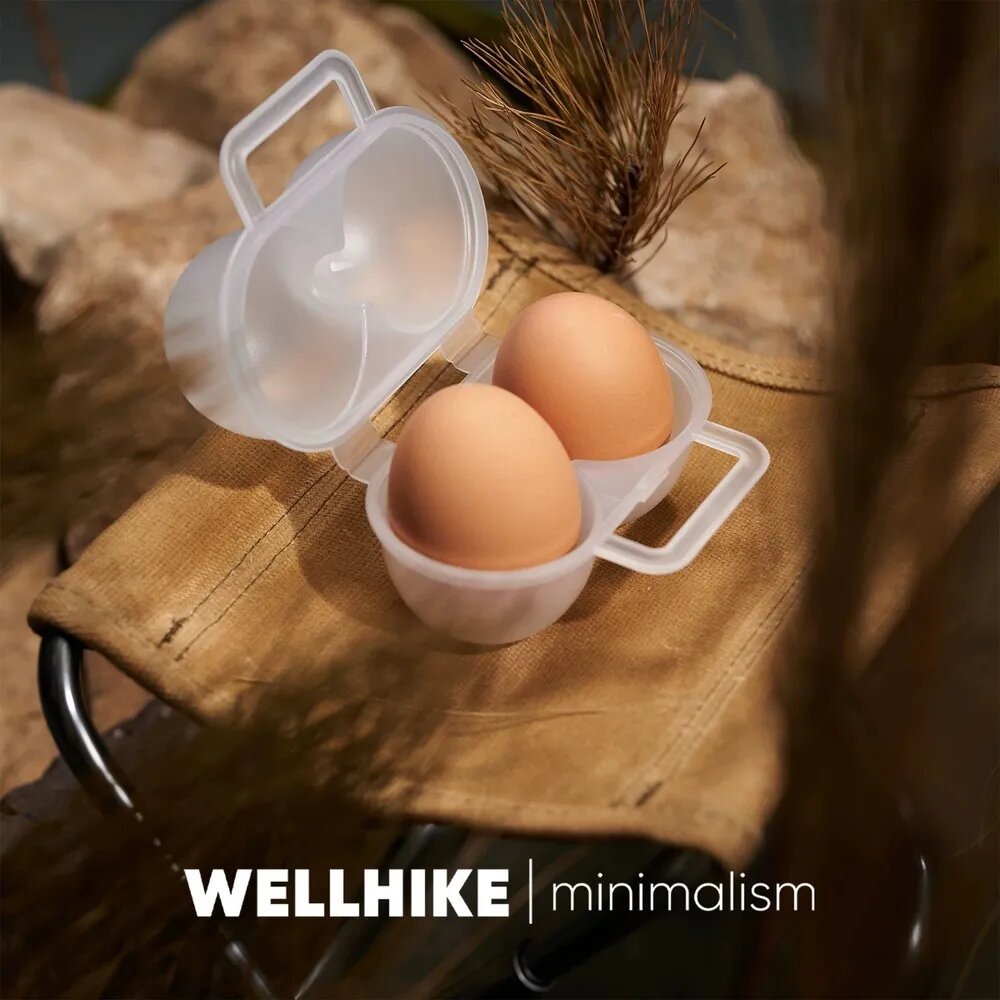 WellHike Кофр для хранения вещей "подставка для яиц" на 2 шт, пластиковый