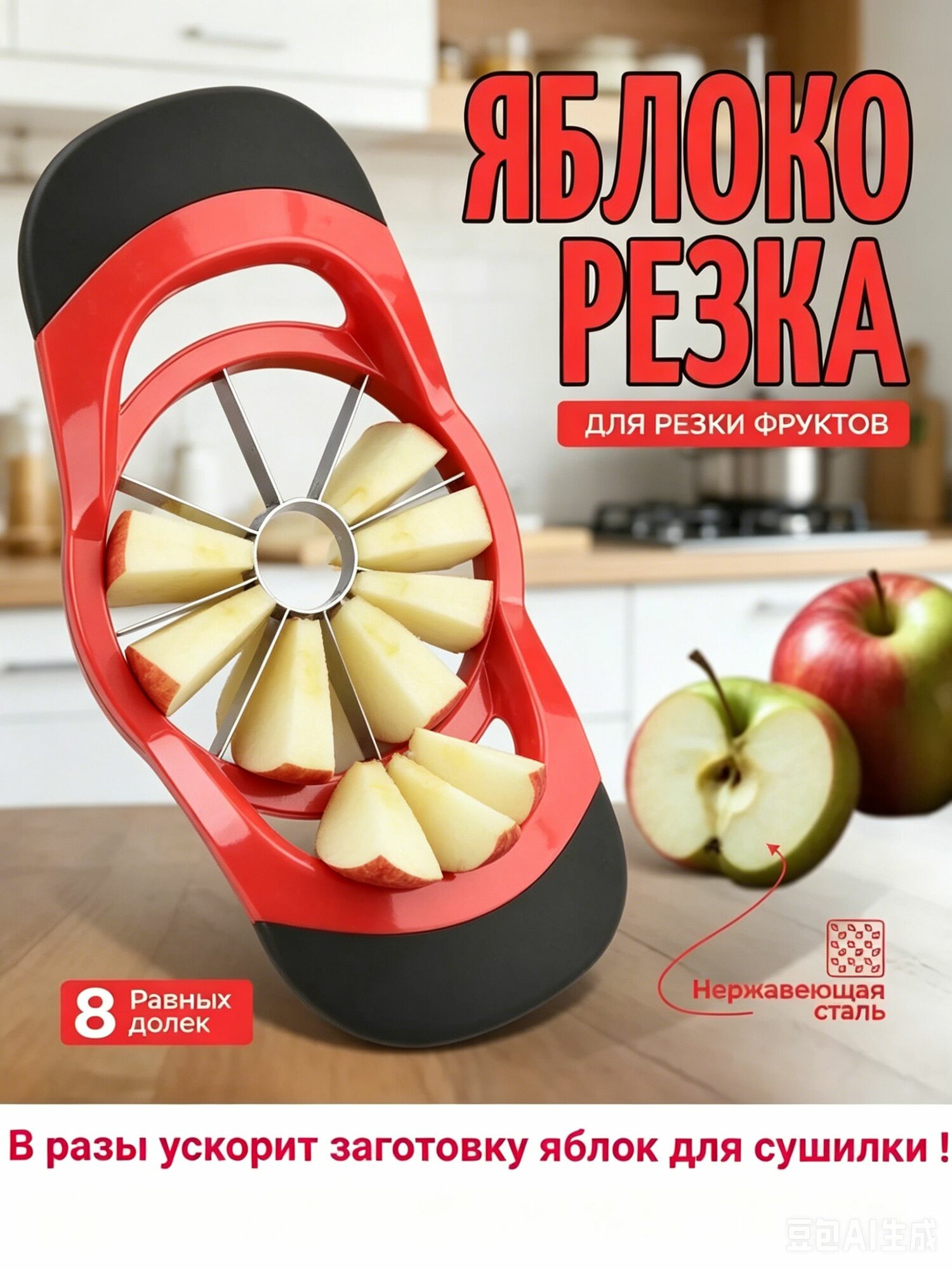 Яблокорезка, Нож для яблок для сушилки на дольки