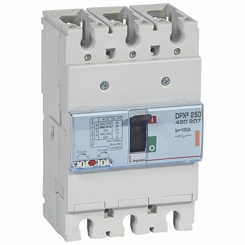 Legrand Автоматический выключатель, серия DPX3 250, 160A, 25kA, 3-полюсный 420207