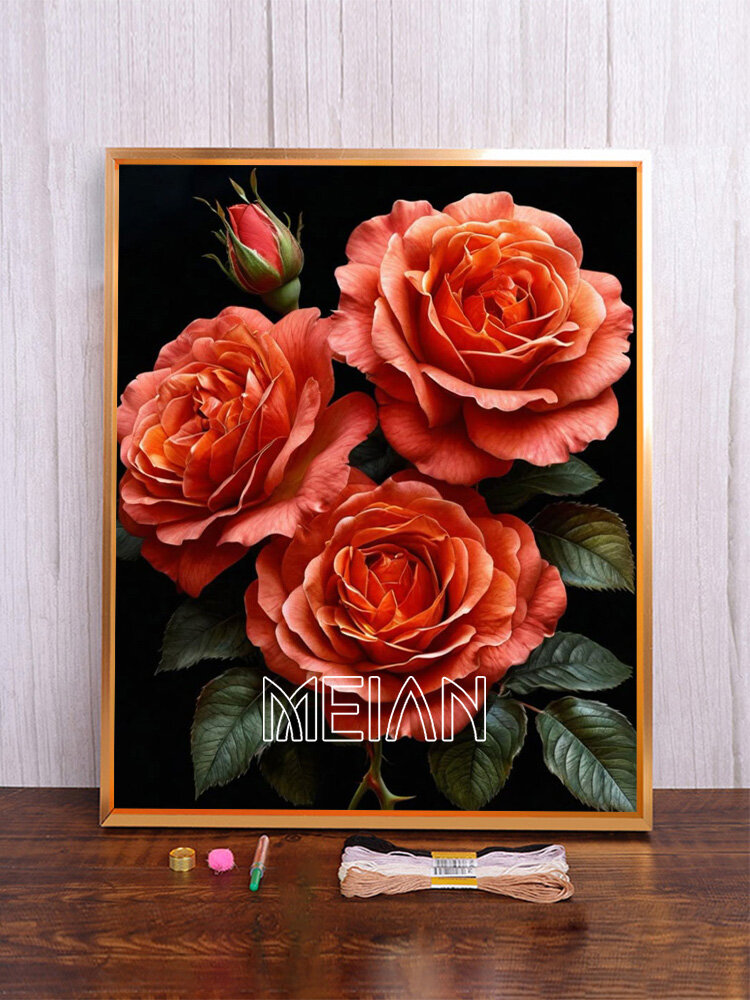 MEIAN Набор для вышивания,30x40CM,11CT,40 цветов