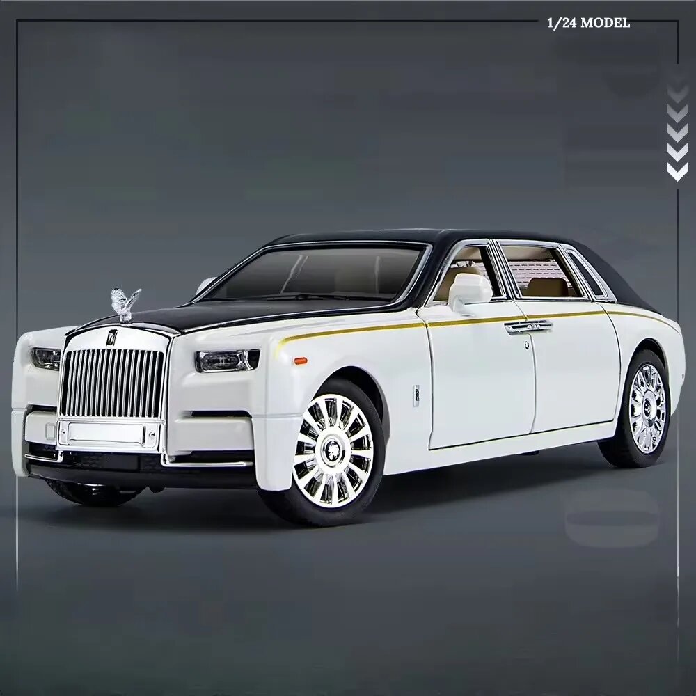 Модель автомобиля Makeda Rolls Royce Phantom 1:24 Белый, White
