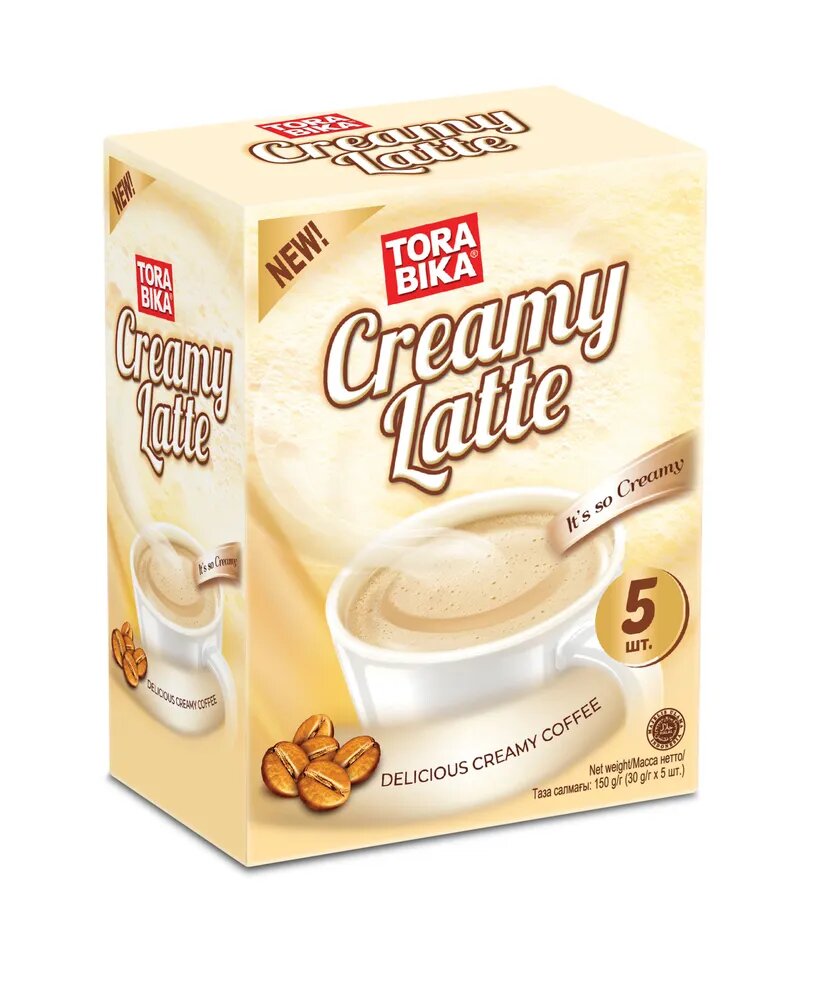 Напиток кофейный Torabika CREAMY LATTE, 5 шт х 30 г