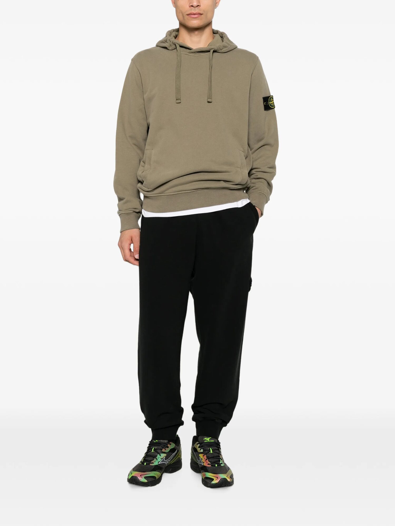 Худи Stone Island Logo-patch hoodie, размер 2XL — фото 1