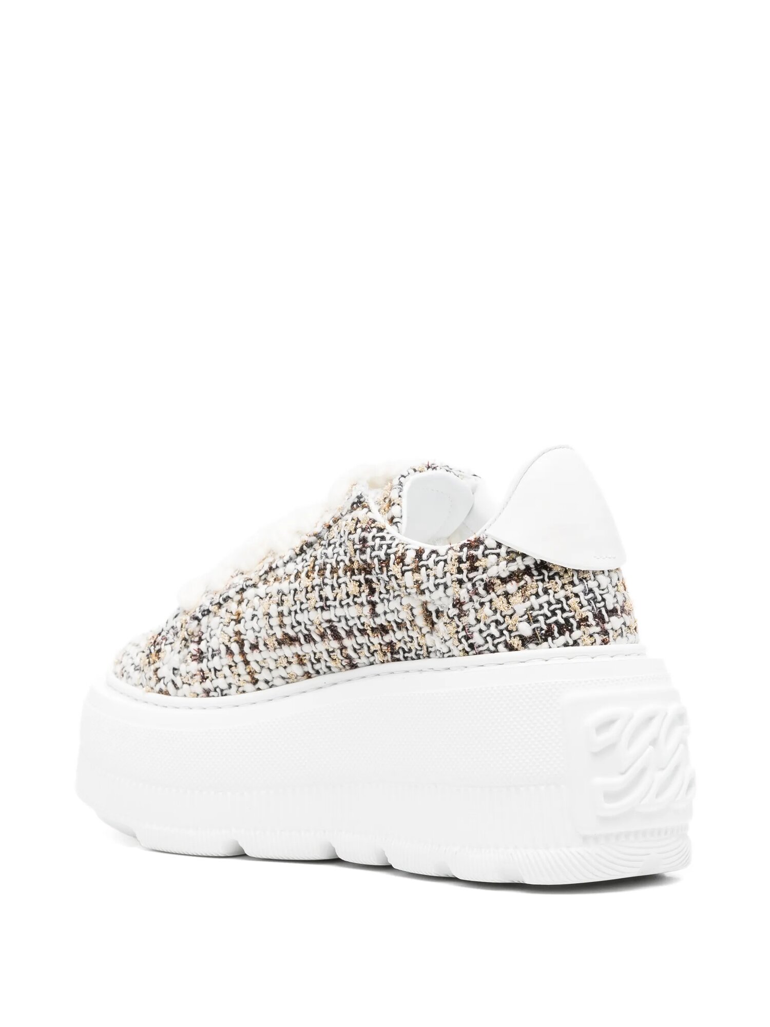 Кроссовки Casadei Tweed platform sneakers, размер 36,5 — фото 1