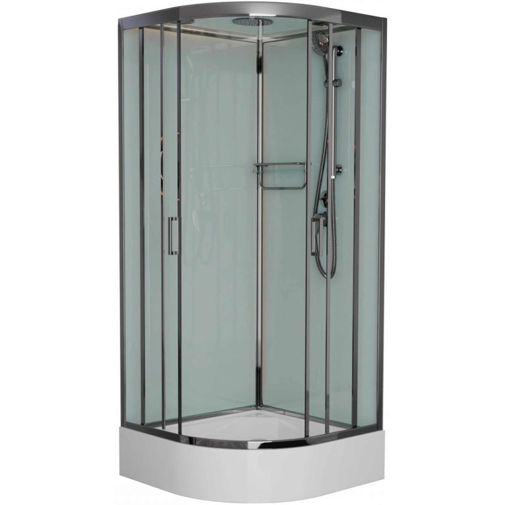 Душевая кабина 90x90x220 см Frank F409/1 М Brilliant 20094 текстурное стекло
