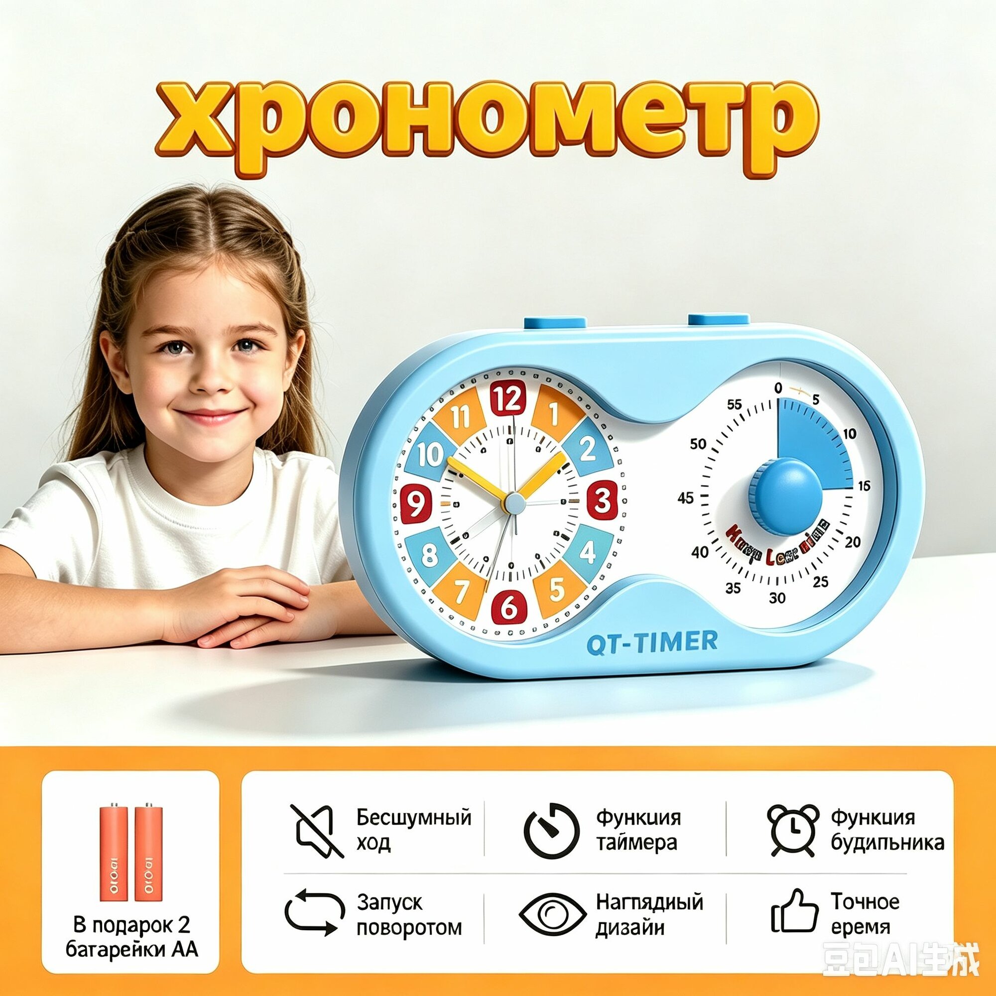 Настольные часы Электронные 1 шт