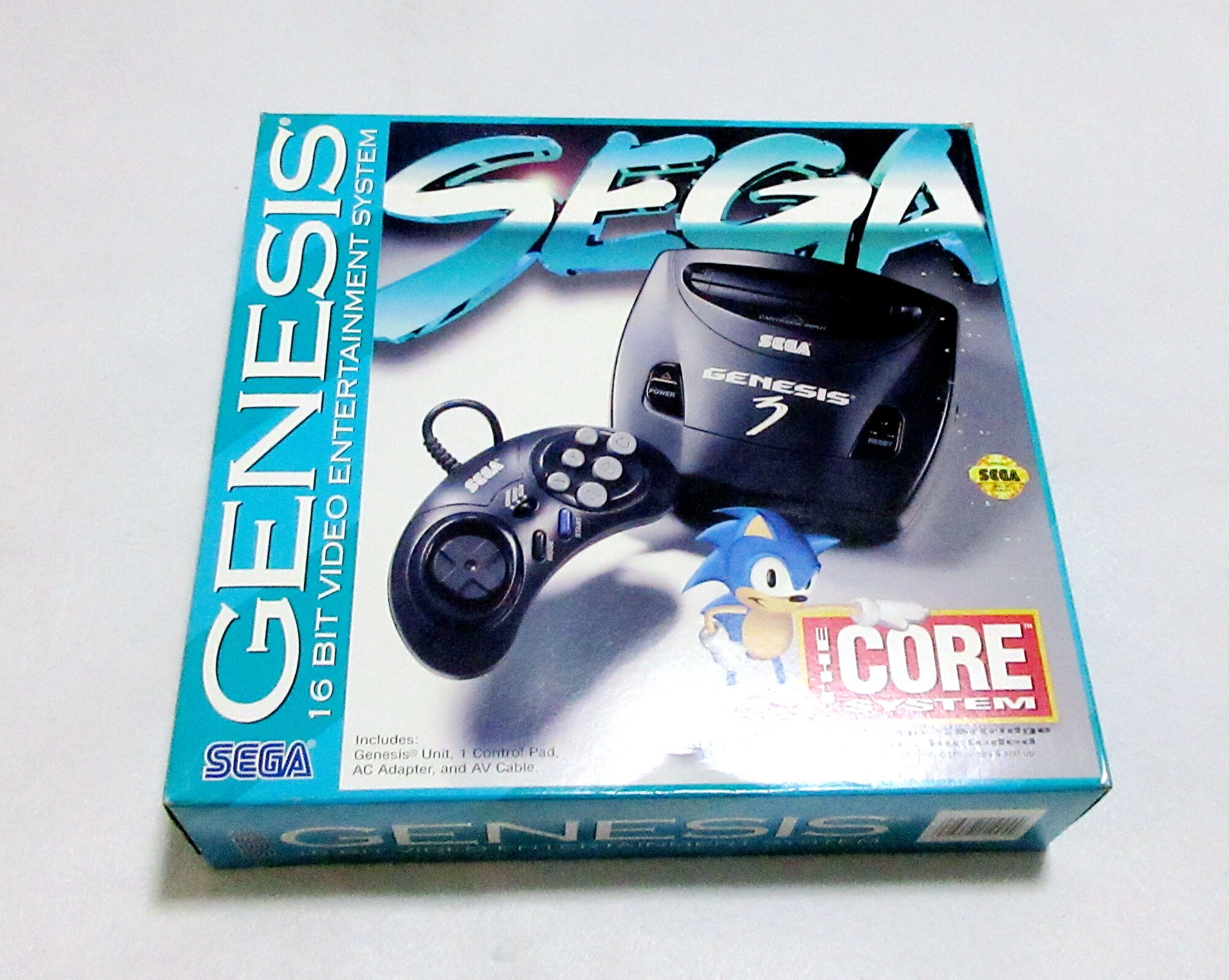 SEGA MD3 Mega Drive Консоль - Американская версия, Полный стандартный комплект, Черный, Новый неиспользованный
