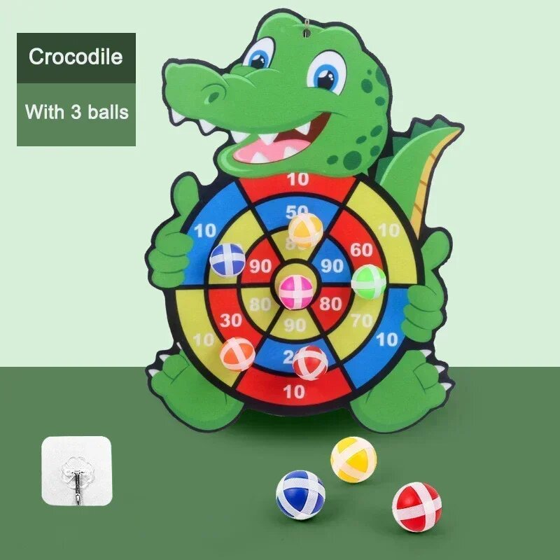 Дартс Crocodile с 3 мячиками для детей