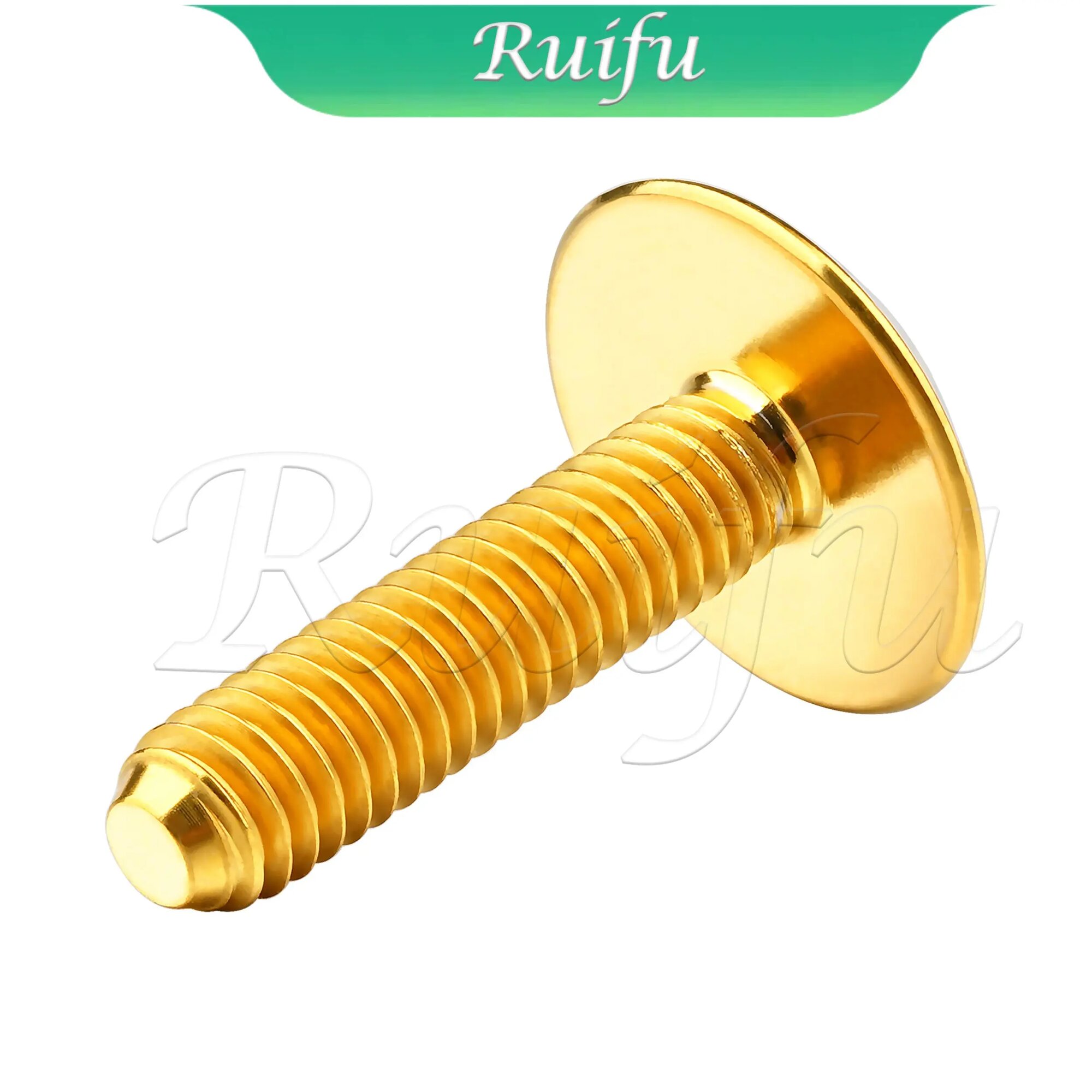 Ruifu титановые болты M6 M8x12/15/20/25/30/35 мм M6, Желтый, Gold, 15mm