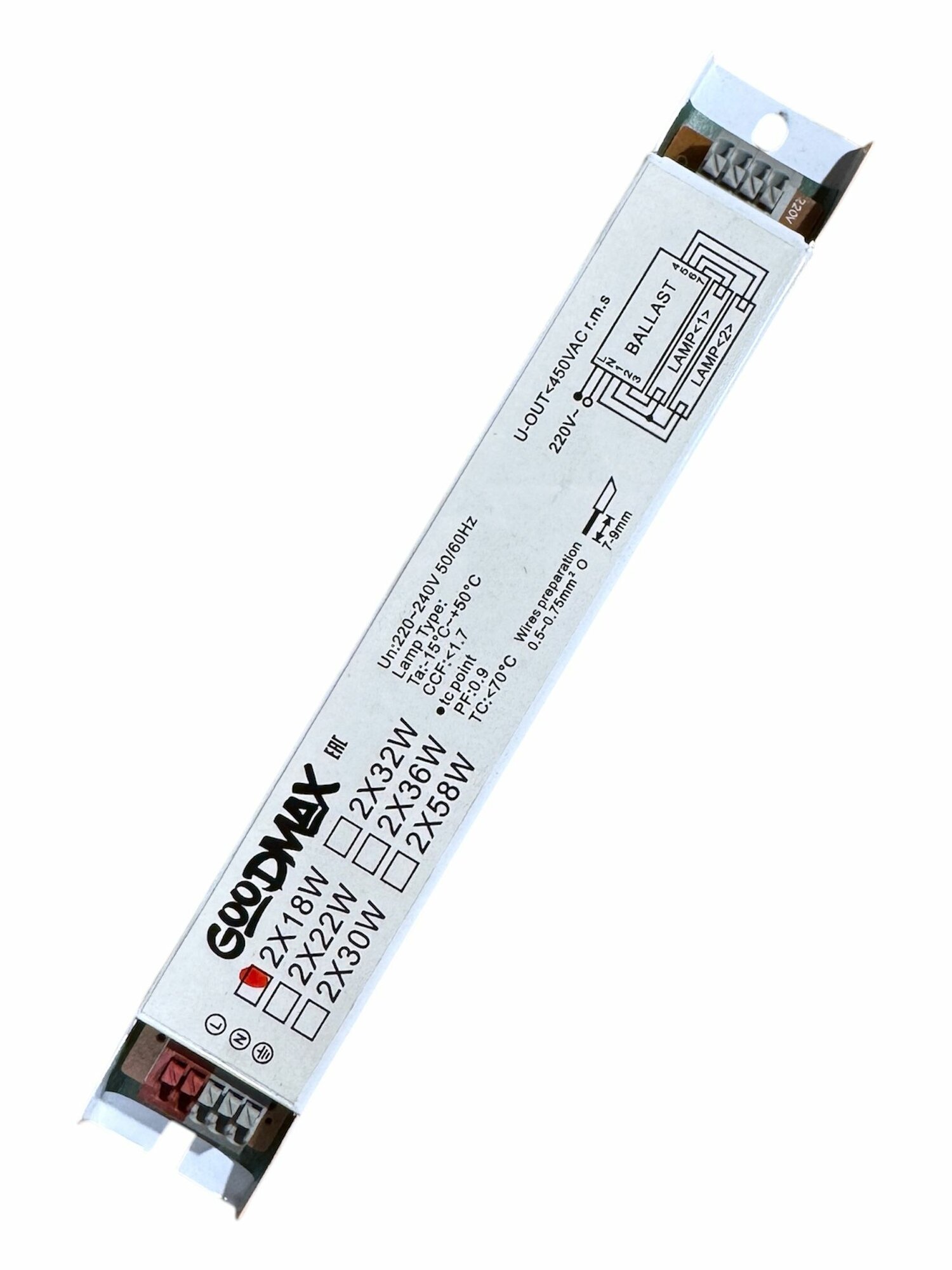 ЭПРА Goodmax 2x18w
