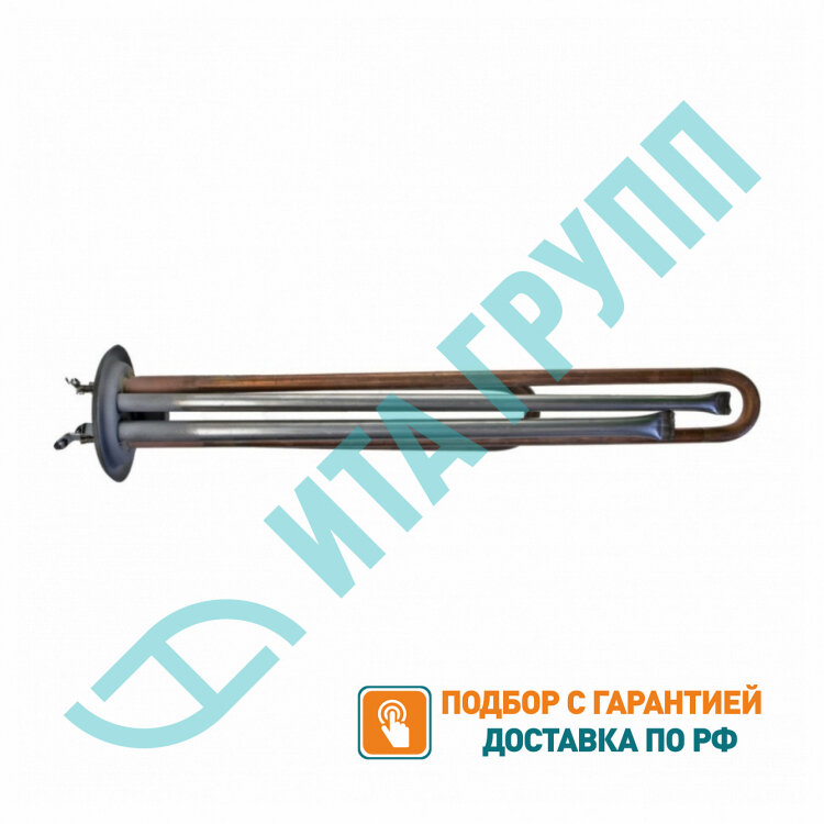ТЭН 2000Вт (700Вт/1300Вт) RF для водонагревателя Thermex, Garanterm, Electrolux EWH, Timberk, под анод М6, клеммы под винт, 26854