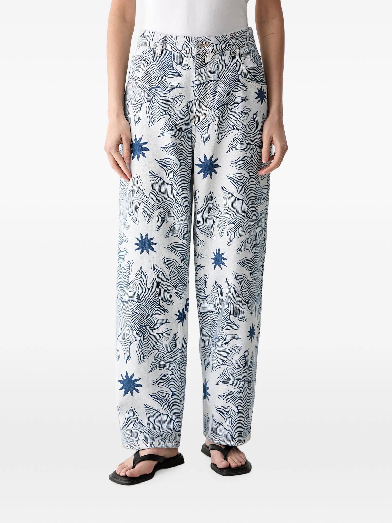 Джинсы Sun-print jeans 