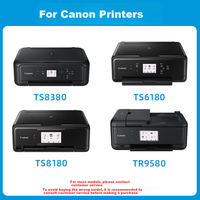 Liansheng CLI-881XL Перезаправляемая чернильная кассета для принтеров Canon TS8380 TS9580 TS8180 PGI-880 High Black