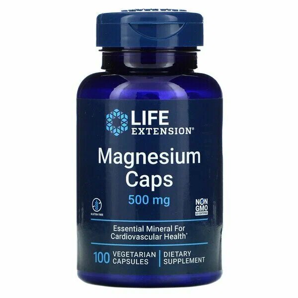 Магний цитрат 500 мг Life Extension Magnesium 500 mg 100 caps капсулы 100 капсул