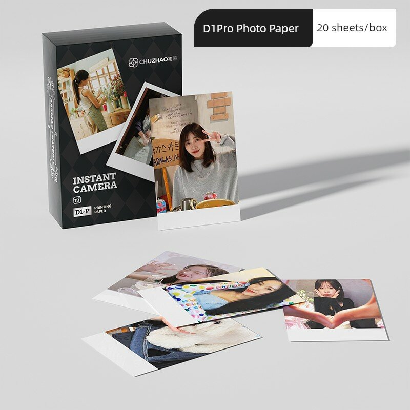 Цветная фотобумага для мгновенной камеры D1 Pro, 20 листов, термопечать, совместимость с моделью D1 Pro