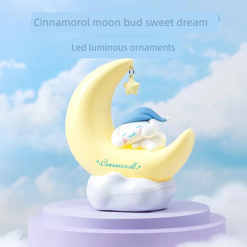 Ночник MINISO Sanrio Moonlight Night Lamp Cinnamoroll Kuromi LED, перезаряжаемый, с эффектом лунной атмосферы Лампа в