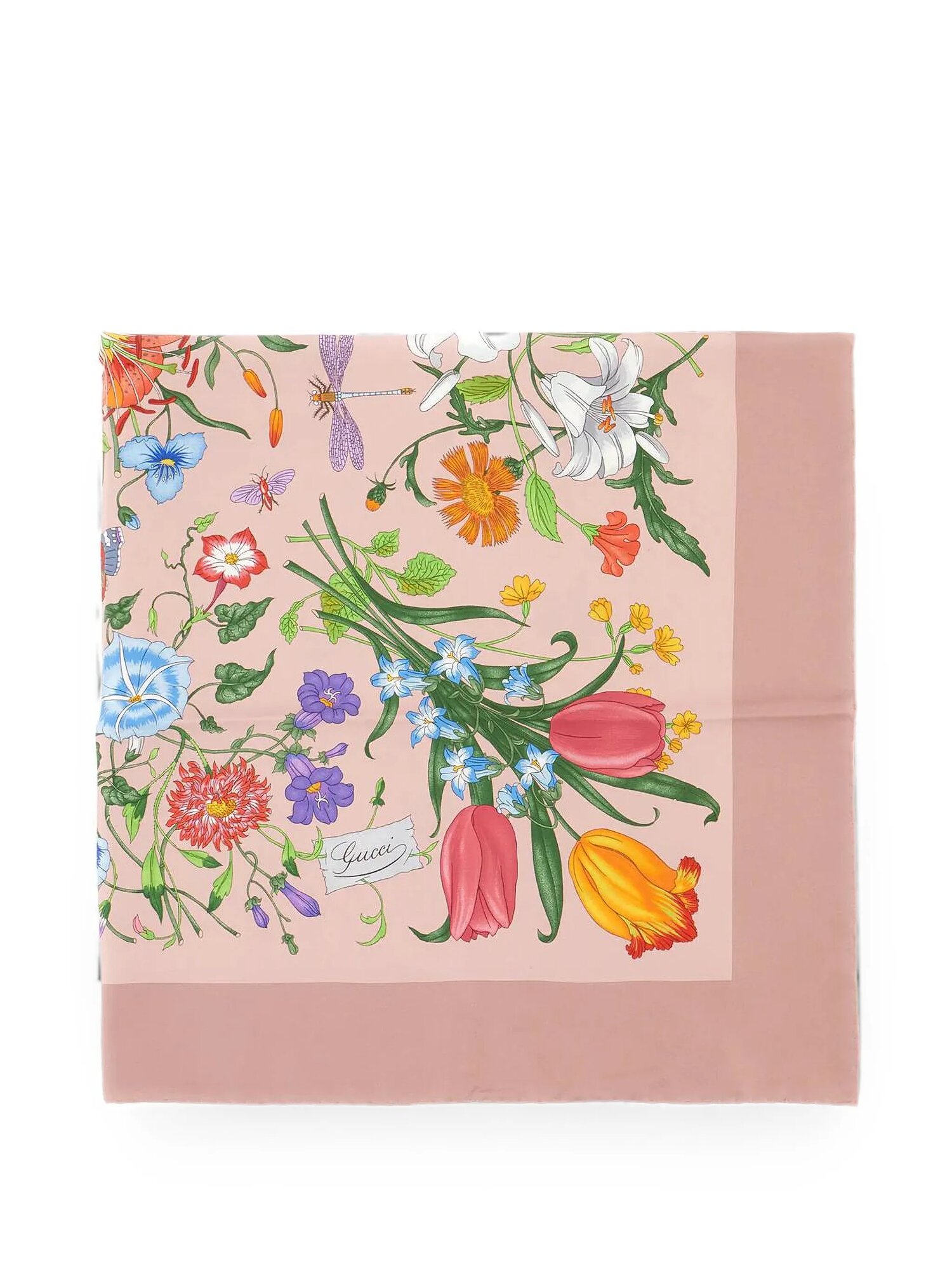 Шарф Printed silk twill carré для девочек