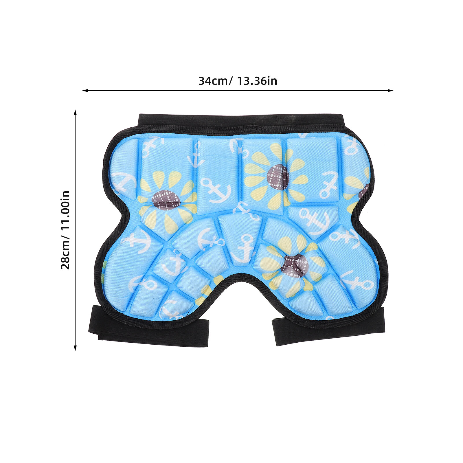 Защита Таза Для Детского Катания На Скейте Синяя 34.00X28.00X1.00Cm