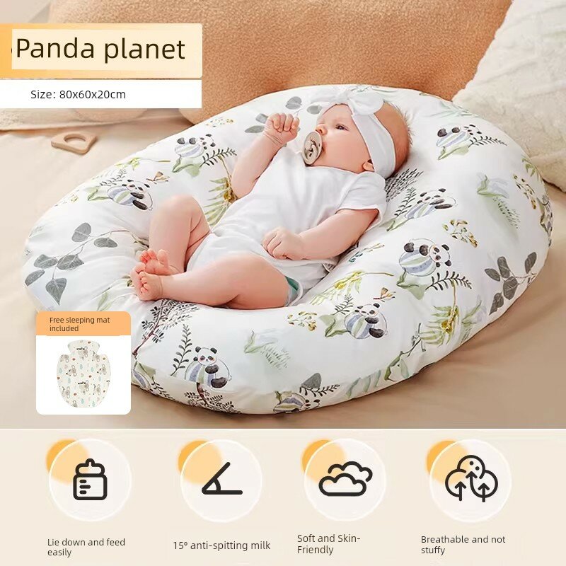 Panda Planet Большой размер детская подушка для предотвращения излияния молока с охлаждающей подкладкой