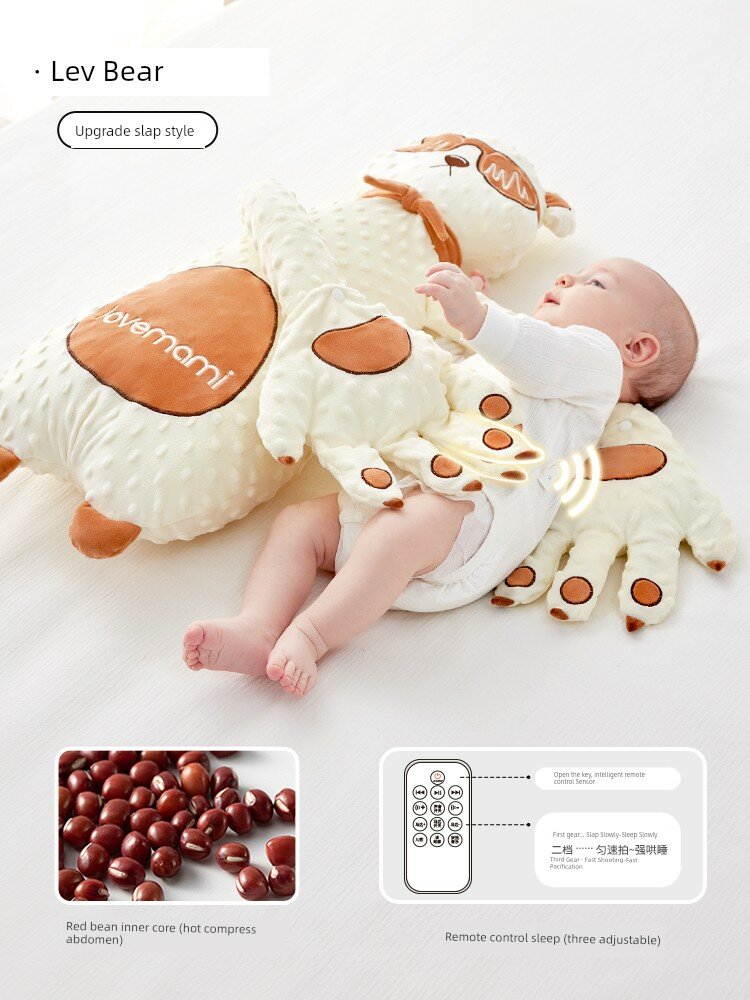 Устройство для успокоения младенца Levter Teddy Bear с дистанционным управлением, непрерывным сном и тепловой терапией
