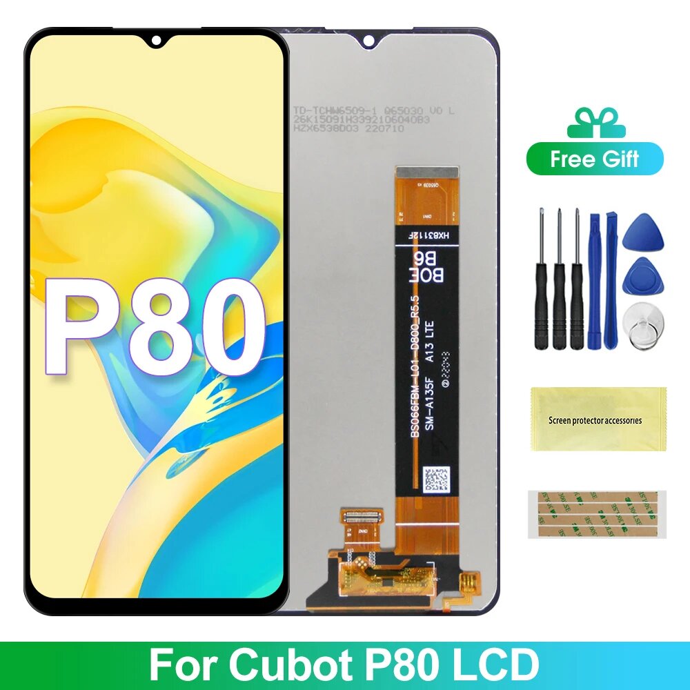 OEM для Cubot P80, замена ЖК-экрана телефона для Cubot P80, ЖК-дисплей, дигитайзер сенсорного экрана в сборе, 100% тестирование