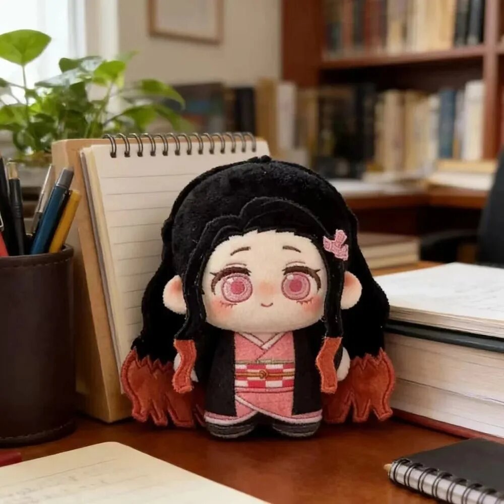 Плюшевые игрушки Клинок, Рассекающий Демонов ; Нэдзуко Камадо ; Demon Slayer Kimetsu no Yaiba ; Nezuko Kamado плюшевая игрушка 10CM