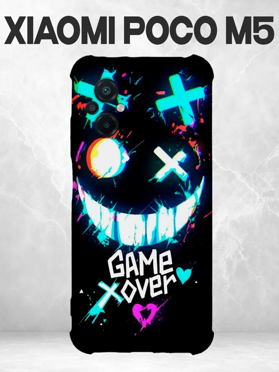 Чехол на Xiaomi Poco M5 game over глитч