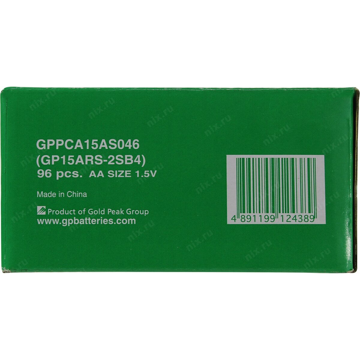 GP Super 15ARS-2SB4-96/GP15AA21RA-2CRS4 (LR6) Size AA, щелочной (alkaline) уп. 96 шт — фото 1