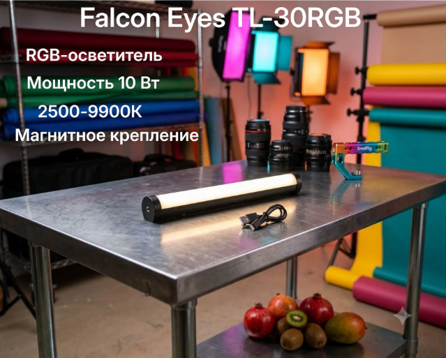 Осветитель Falcon Eyes "TL-30RGB", светодиодный, питание от USB