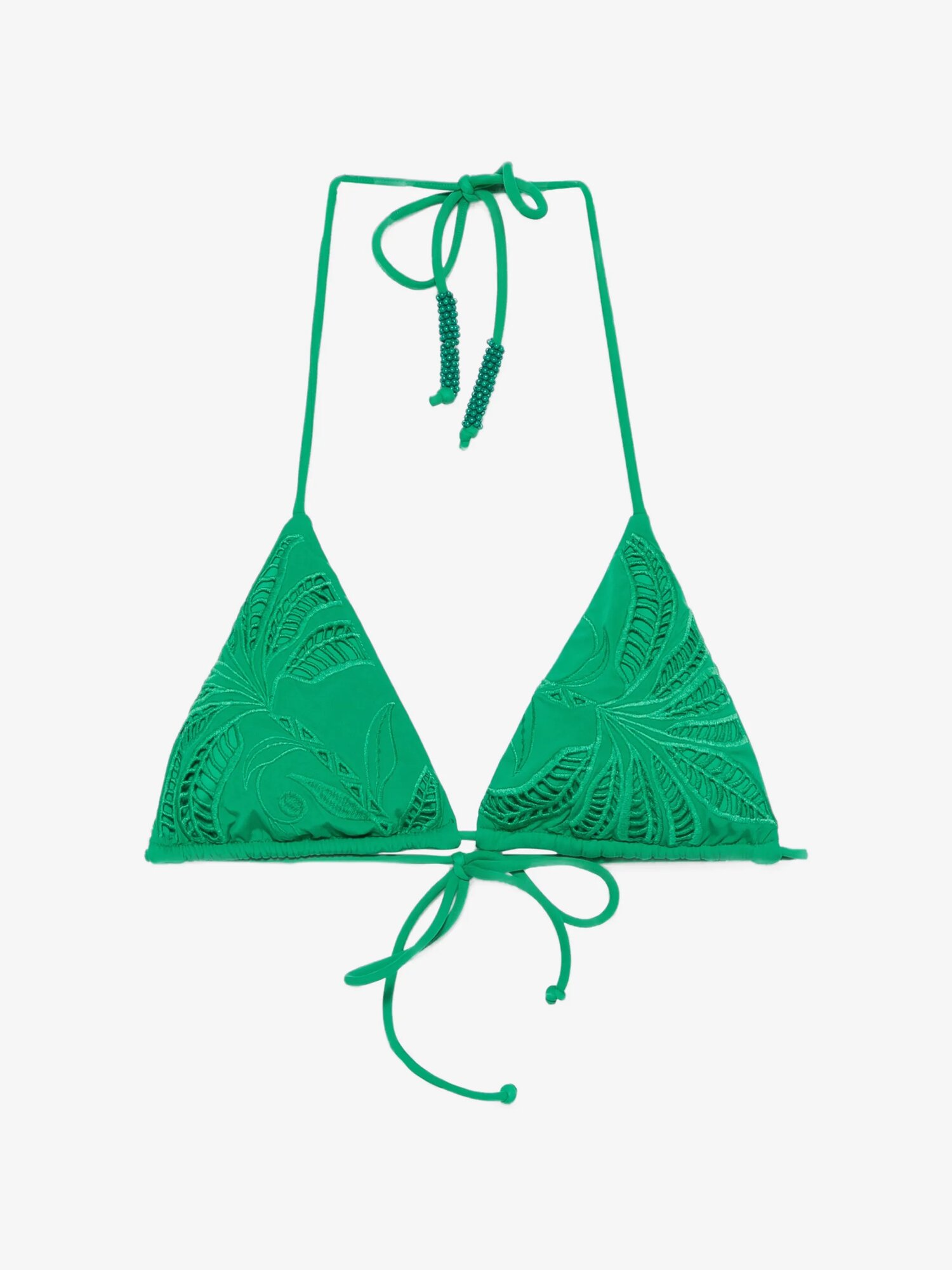Купальник Embroidered triangle bikini top