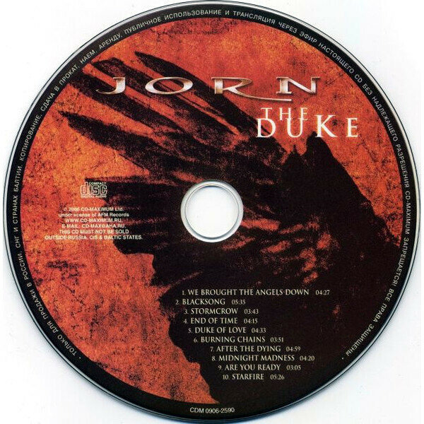 Компакт-диск Jorn — The Duke (RU)(CD) — фото 1