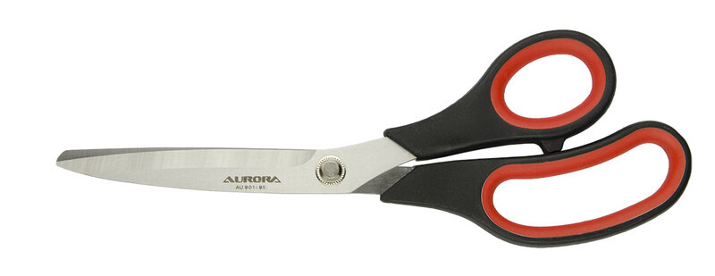 Ножницы Aurora (AU 901-95) 25 см, портновские раскройные с резиновыми вставками