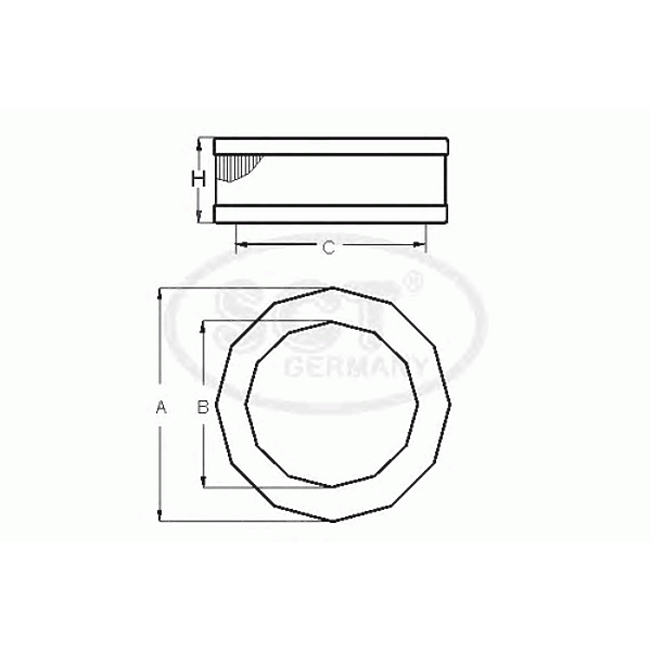 SCT SB 514 sct sb 514 воздушный фильтр sb514