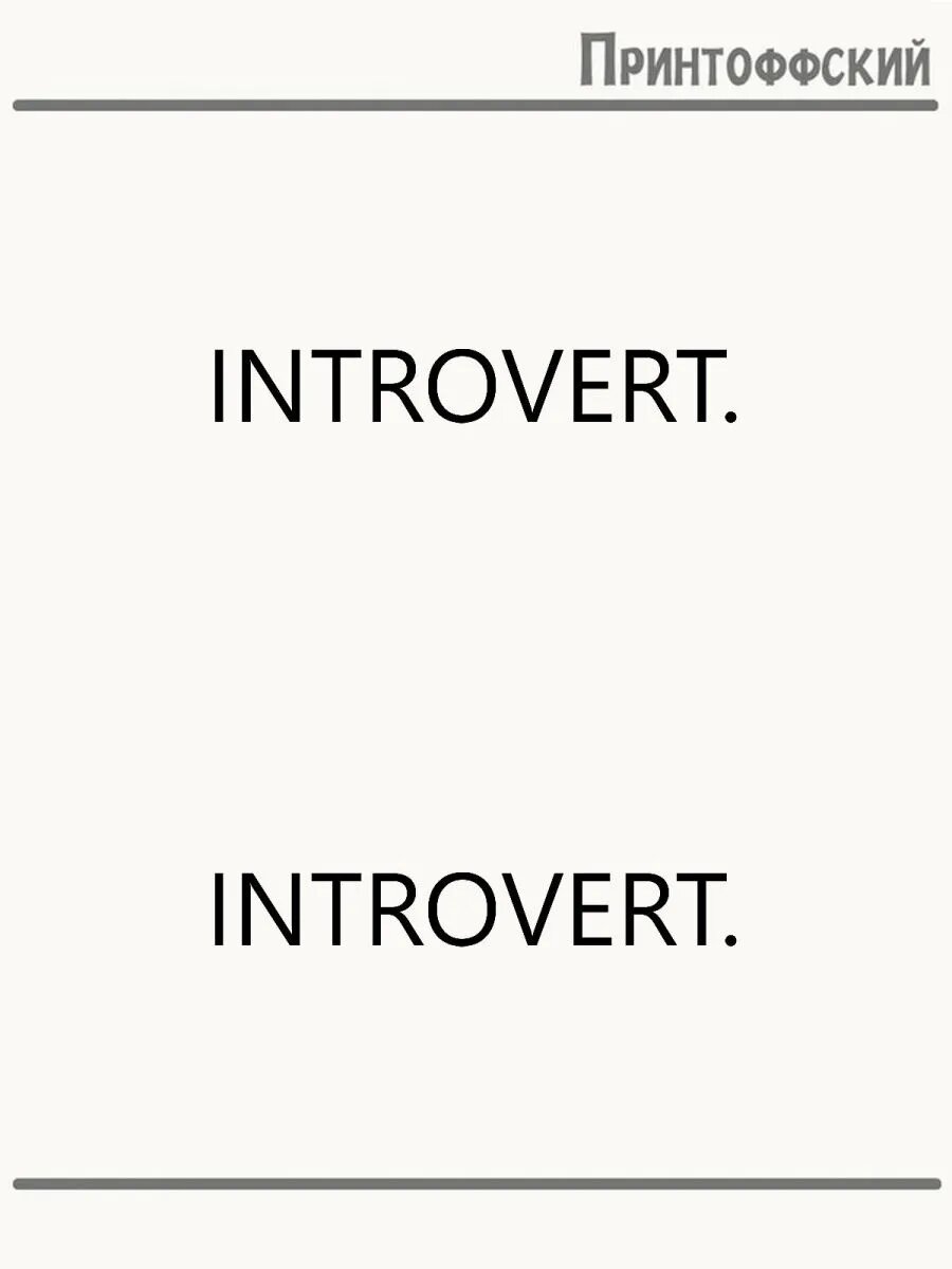 2-е (Две) Термонаклейки introvert