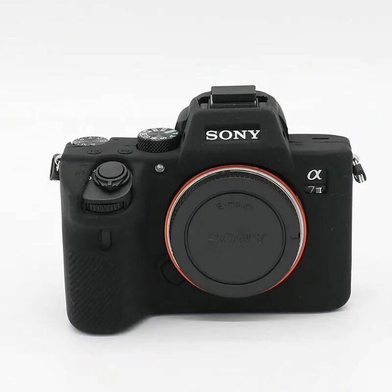 Силиконовый чехол для фотоаппарата Sony Alpha ILCE-A7 Mark III A7RM3/ A7R3 III/ A7M3/ A7III черный