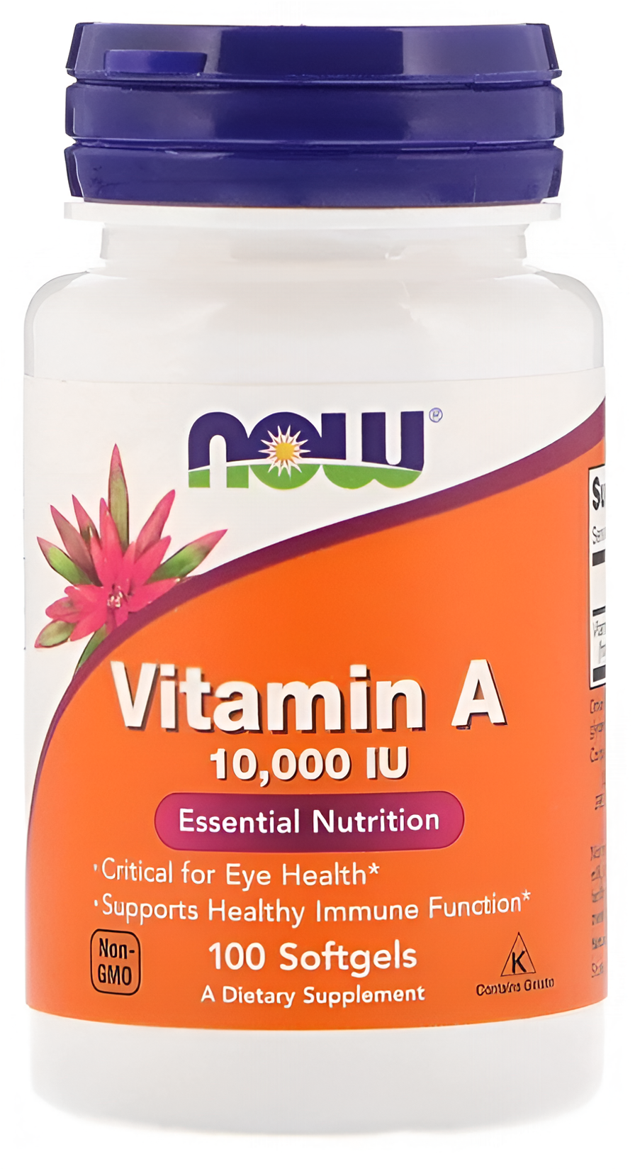 Витамины отдельно NOW Vitamin A 10.000 100 гел. капс