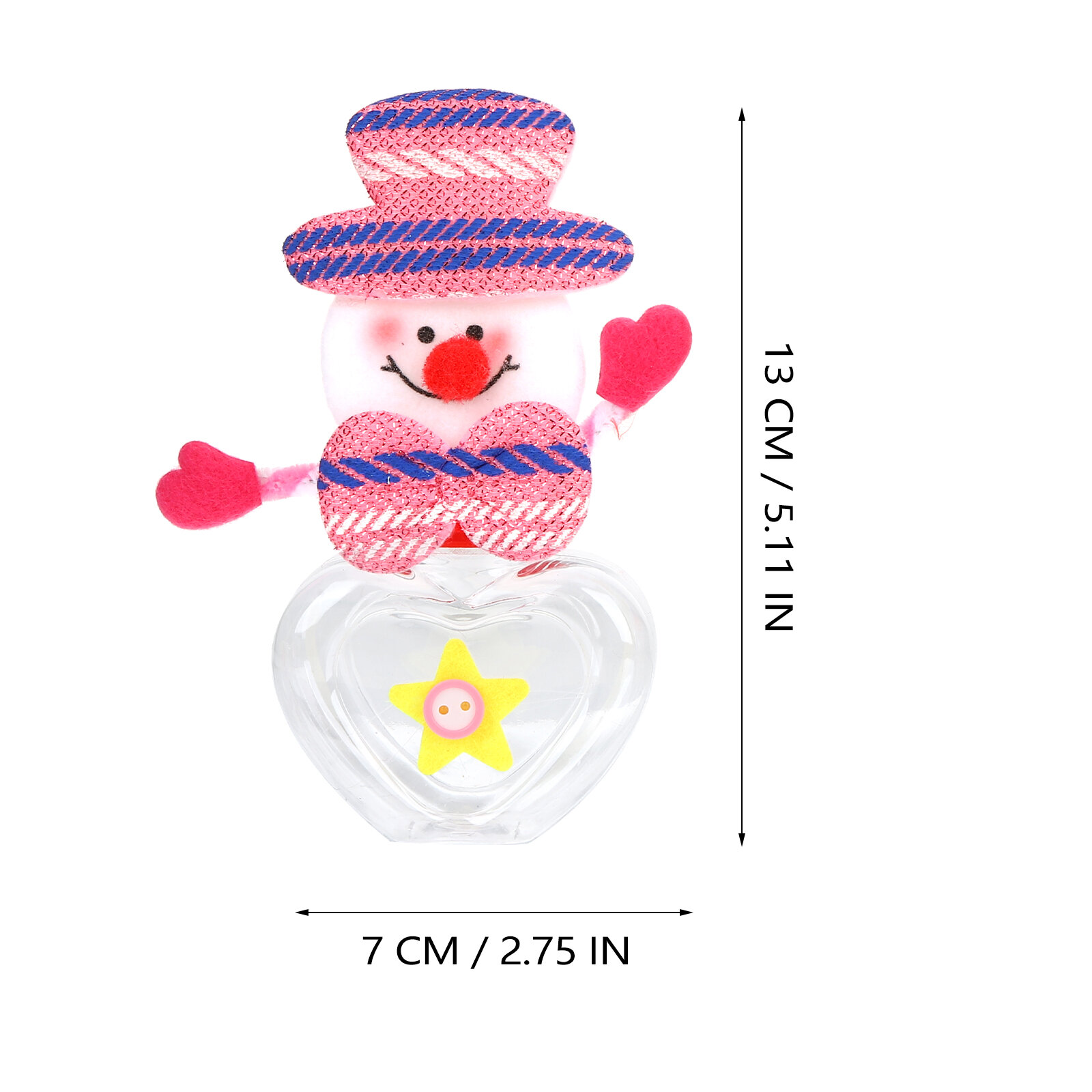 6 Штук Бутылочки В Forme Сердца Для Christmas Подарков Размер 13x7Cm