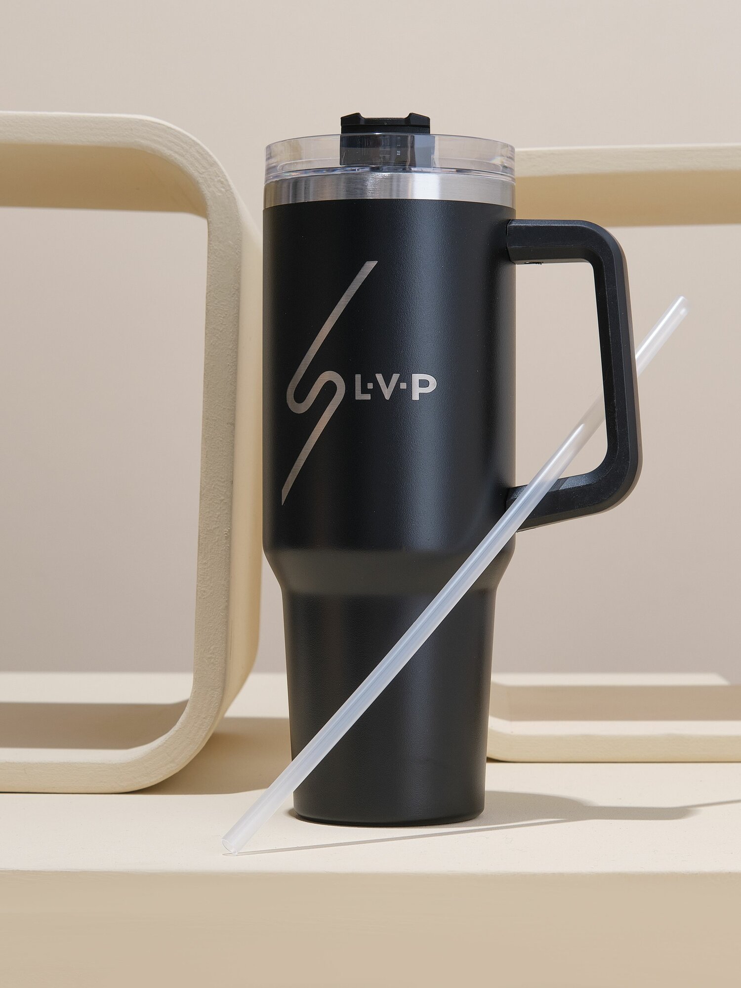 Матермос/Термокружка металлическая с трубочкой автомобильная LVP