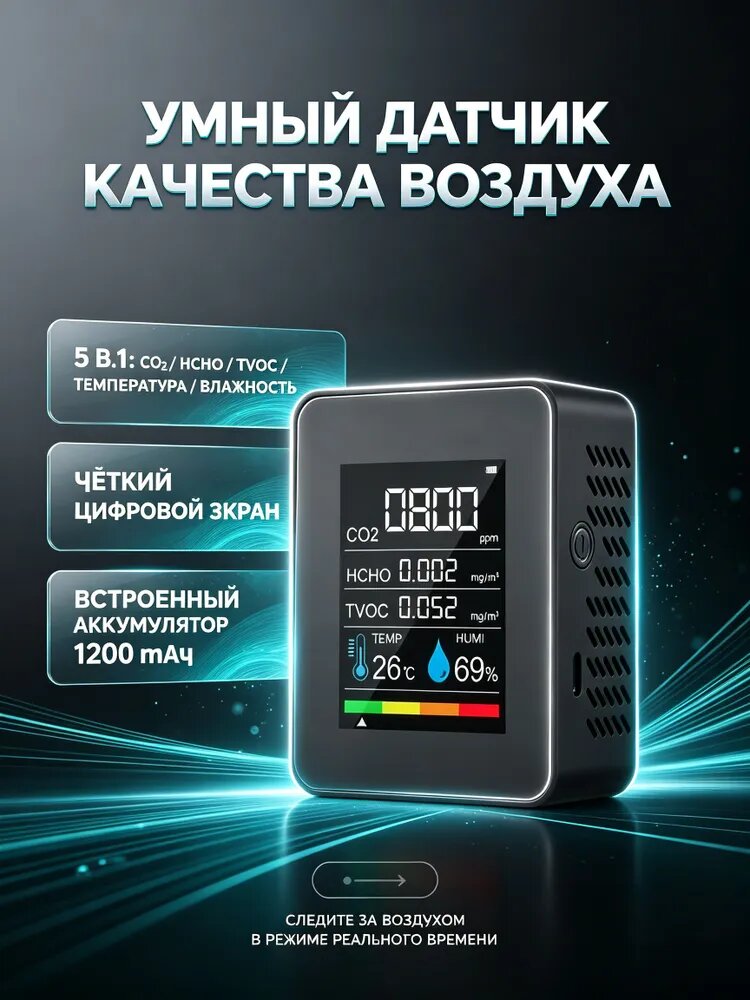 Умный датчик CO2 wifi MTP40-F NDIR CO2 sensor