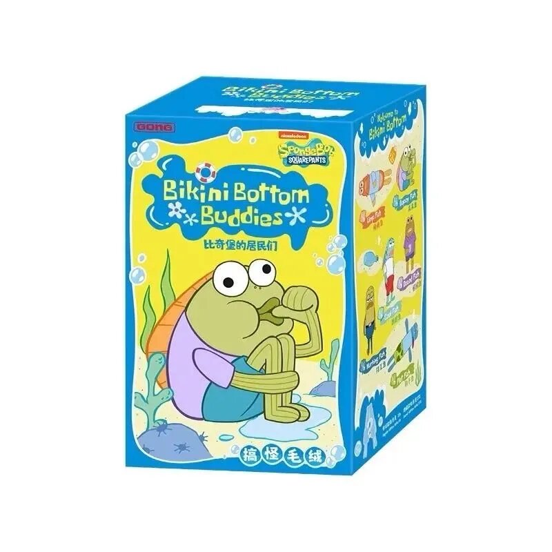 POP MART - Коллекция Spongebob Bikini Buddies Whimsical Plush Слепая коробка, Подарки, украшения комнат, 1 шт
