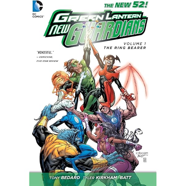 Green Lantern New Guardians 1: The Ring Bearer the New 52，Reprinted paperback book