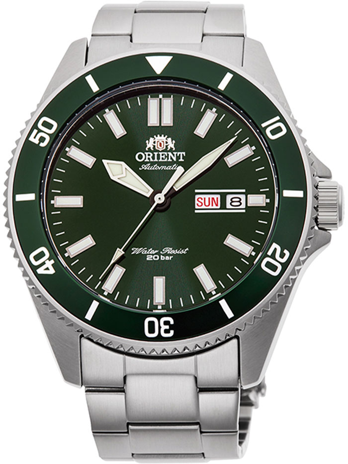 Наручные часы ORIENT Diver, серебряный, зеленый
